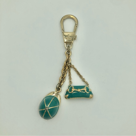 Gucci | Accessories | Gucci Key Chainbag Charm Equestrian Hat Bag ...
